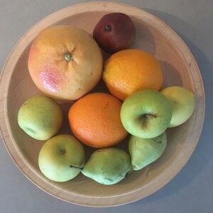 Large Wood Fruit Bowl, Personalized Kitchen and Dining Home Gift ...