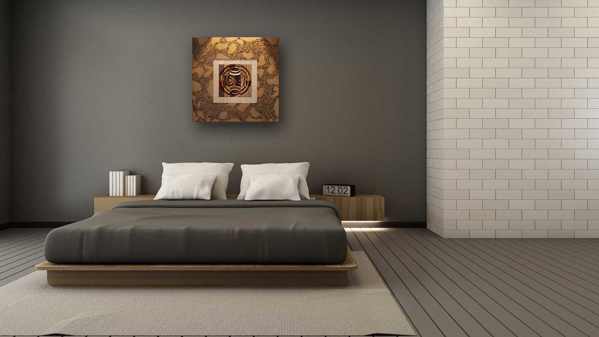 Unique Framed Wooden 3D Moving Wall Art, Kinetic Wood Wall Decorative ...