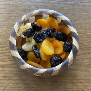 Recycled Wood and Epoxy Resin Bowl, Personalized Wooden Dip and Spices ...