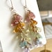 Pastel Rainbow Waterfall Cascade Earrings - Etsy