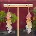 Pastel Rainbow Waterfall Cascade Earrings - Etsy