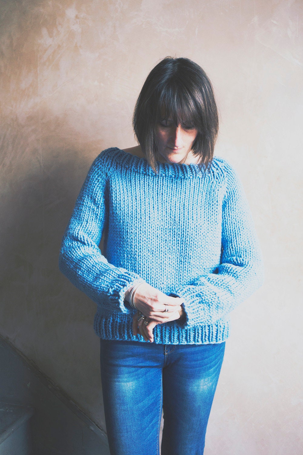 Super Boxy Chunky Sweater. Pattern Only - Etsy