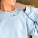 Custom Collar Print Sweatshirt, Personalized Sweatshirt, Custom Text ...
