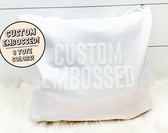 Custom PUFF Tote Bag, Puff Personalized Tote Bag, Bridesmaid Tote ...