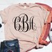 Custom Monogram T-shirts, Monogram Shirts, Bridesmaid Monogram Shirts ...