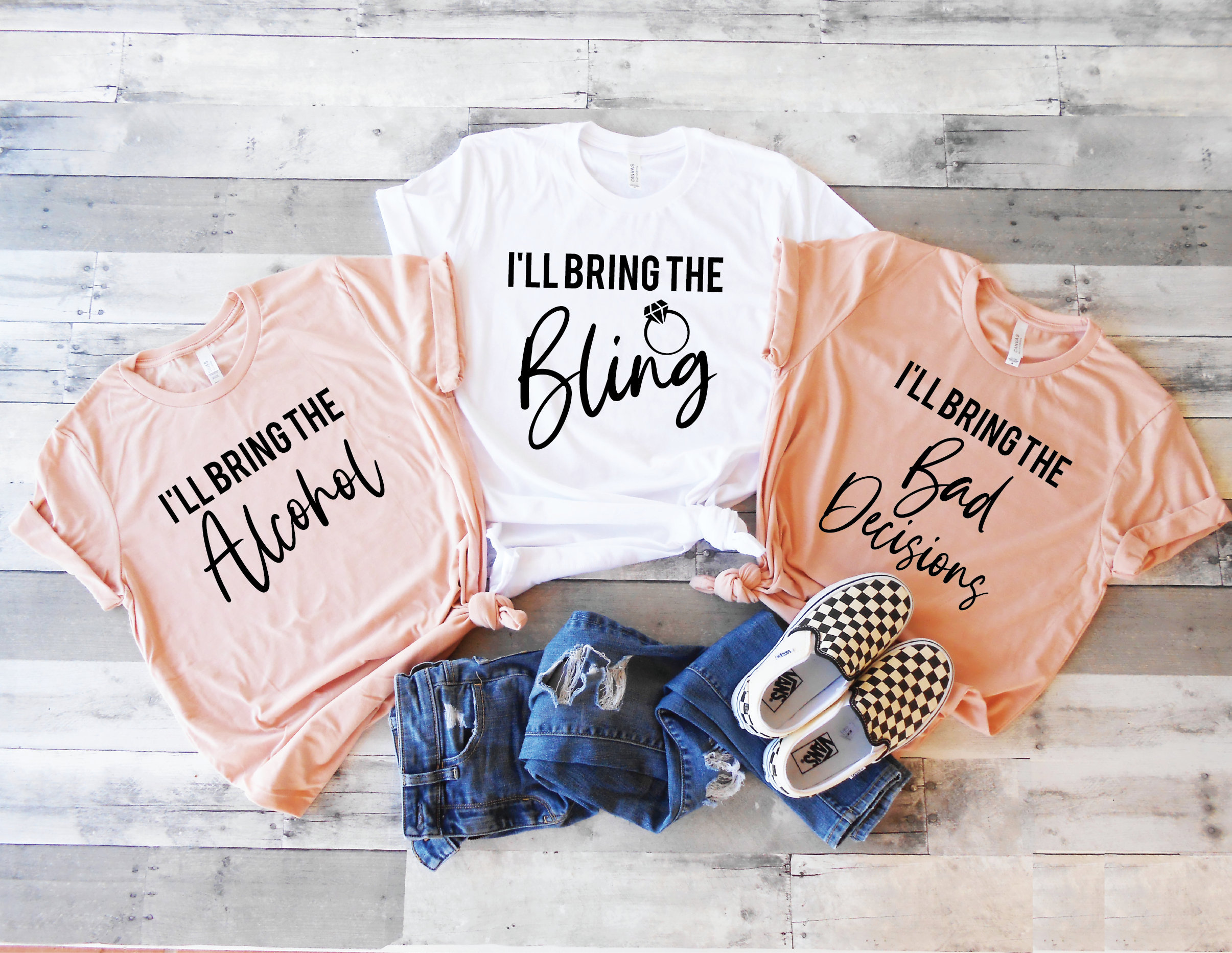 I'll Bring The Shirts Custom Bachelorette Shirts Cute | Etsy