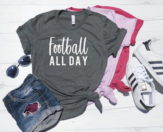 Football All Day Cute Football Shirt Football Game T-Shirt | Etsy