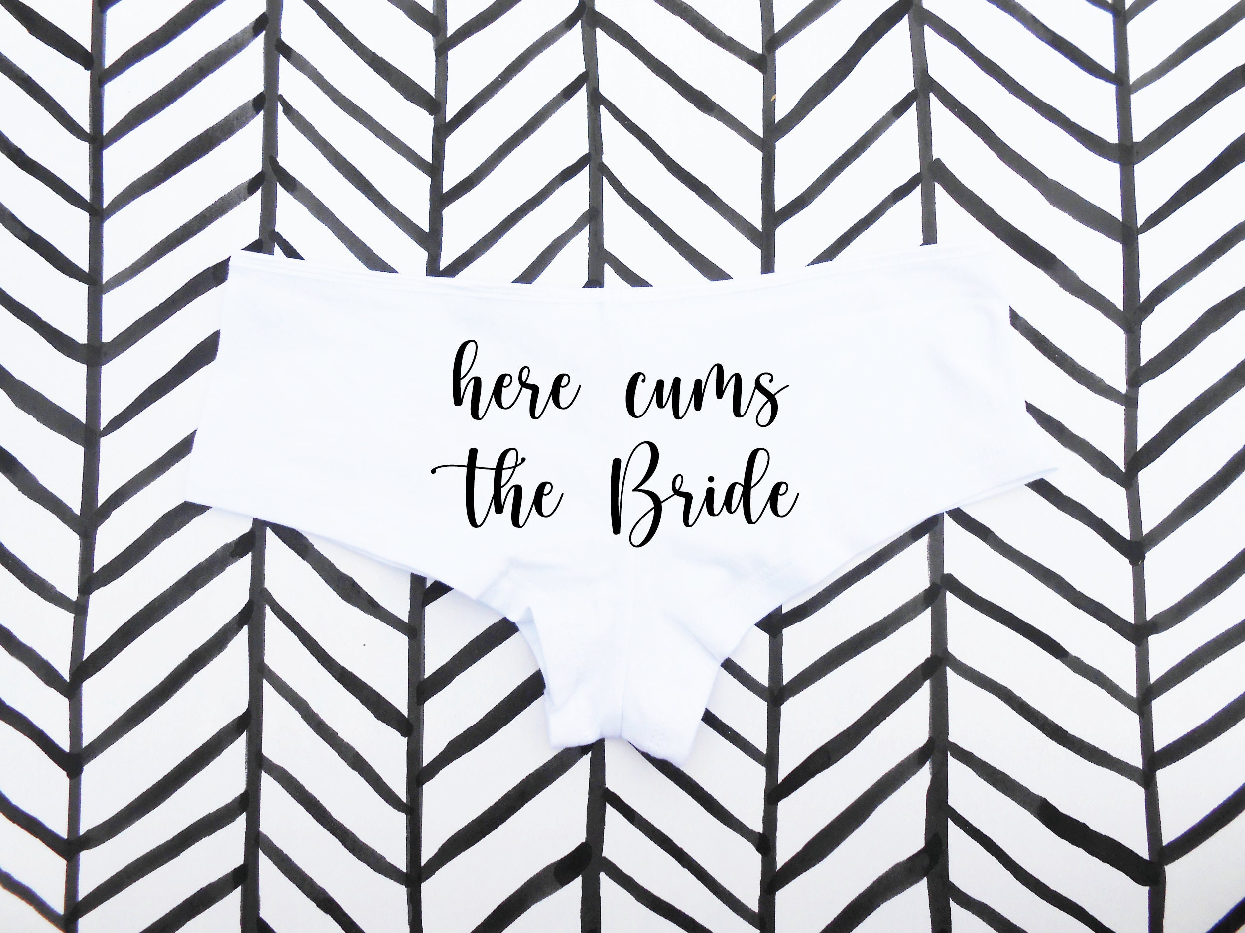 Here Cums The Bride Underwear Funny Bride Panties Bride Etsy