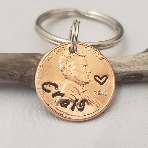 Lucky Penny Keychain - Etsy