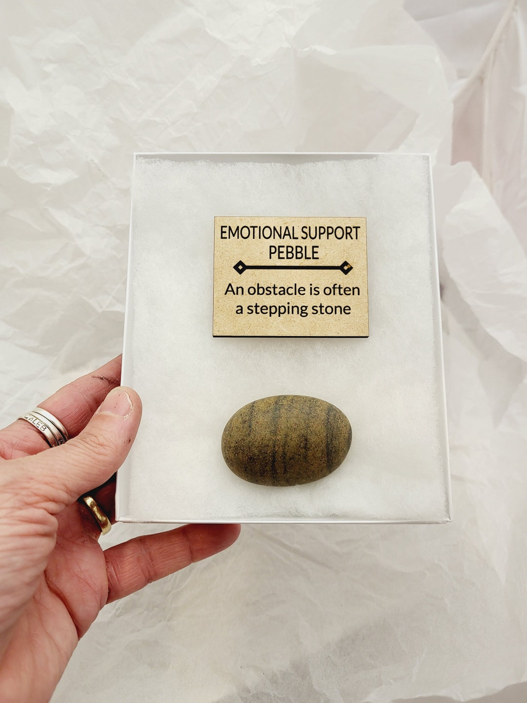 Emotional Support Rock Pebble. Rockfriend Sobriety Gifts - Etsy