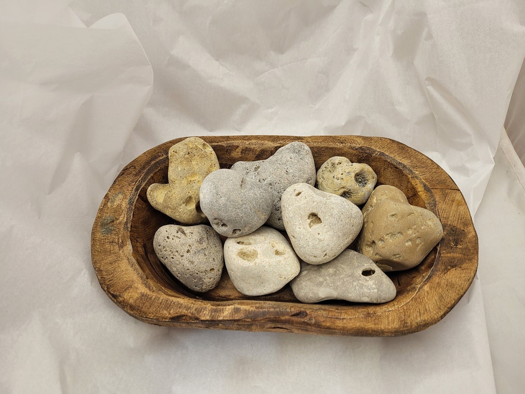 Vesicular Rocks With Holes Bowl Filler, Lake Huron Rock Bulk, Beach ...