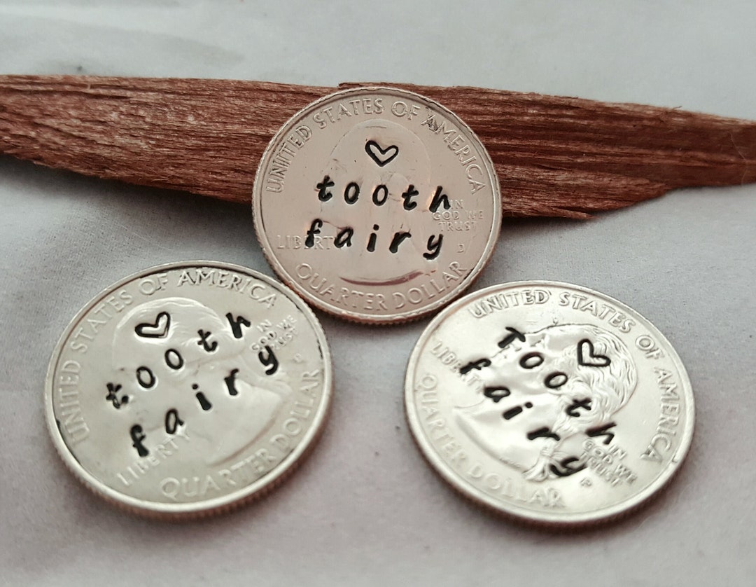 Hand Stamped Tooth Fairy Quarter – Magical Coin Keepsake – Unique Tooth ...