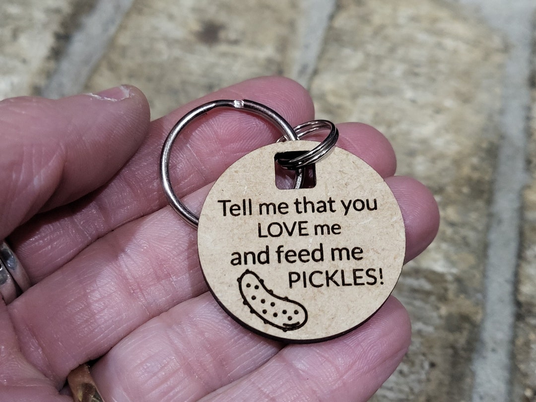Funny Pickle Keychain. Pickle Lovers Gift. Anniversary Gift. Dill ...