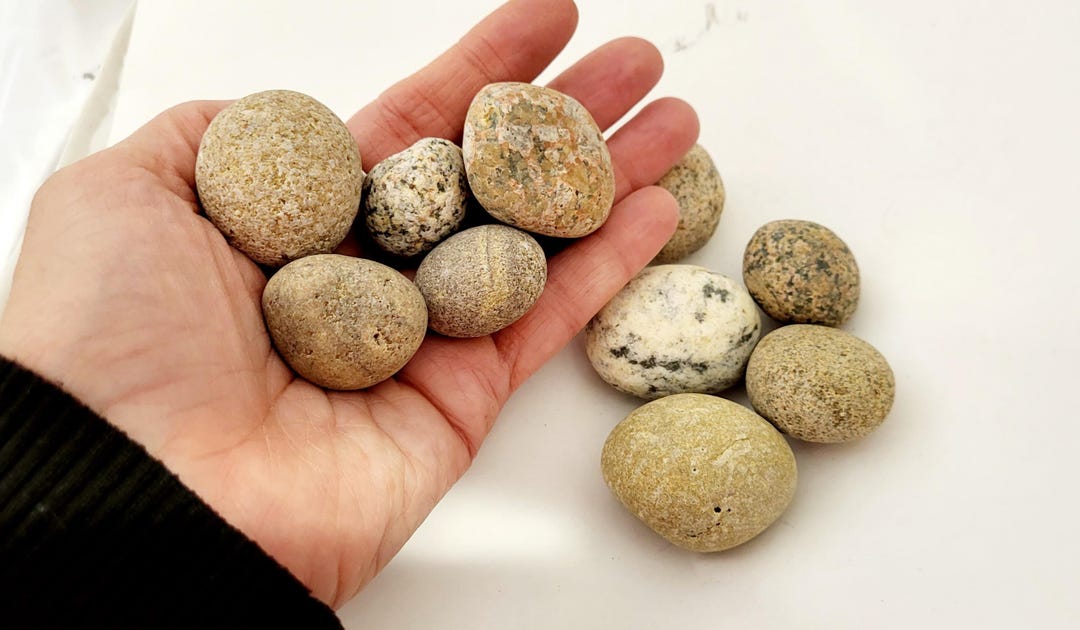 Lake Huron Round Snowball Rocks. Lot of 10. Unique Michigan Stones. Zen ...