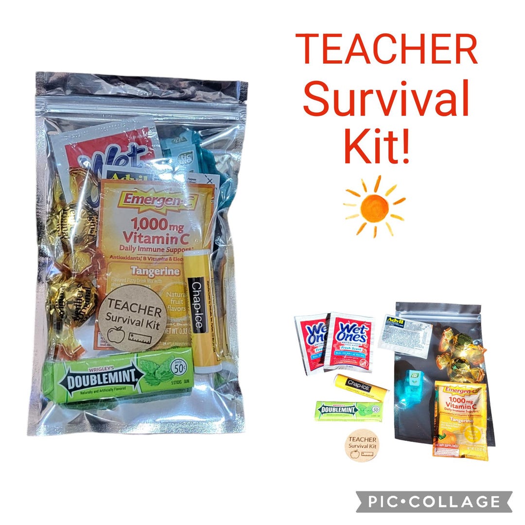 Teacher Survival Kit, Teachers Aide Appreciation Gift, Teacher ...