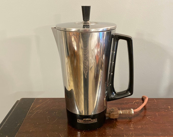Coffee Percolator Pot Maker Toastmaster Model 504 1960s Vintage 1970s ...
