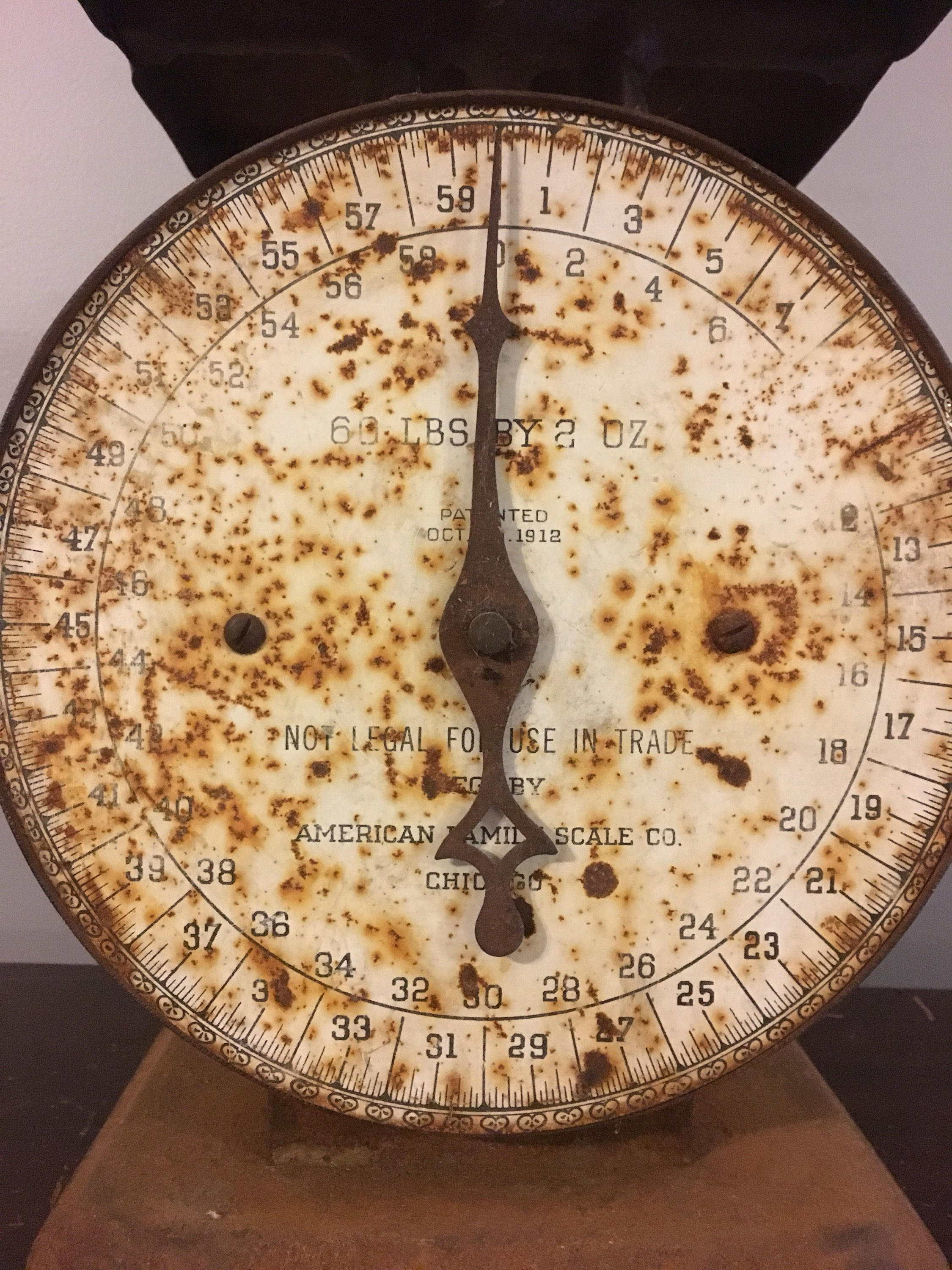 Large Kitchen and Household Scale Antique American Family Scale 60 Lbs ...