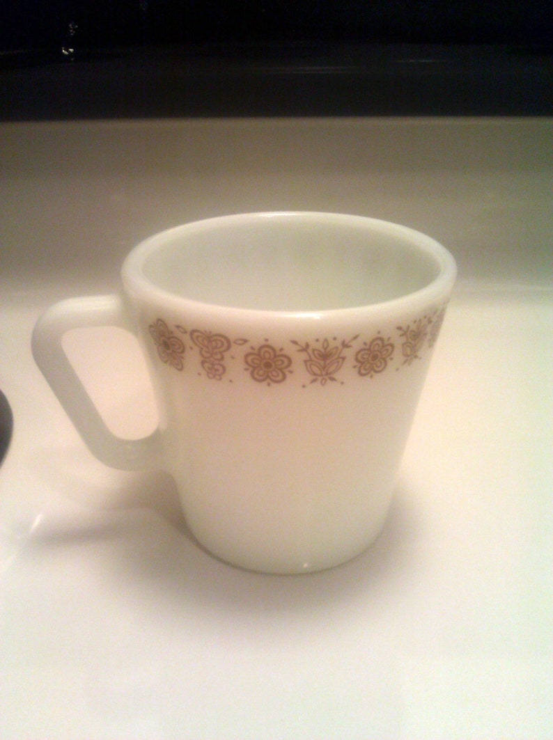 Pyrex Butterfly Gold Coffee Mugs Vintage Circa 1970s Set of 4 Mid ...