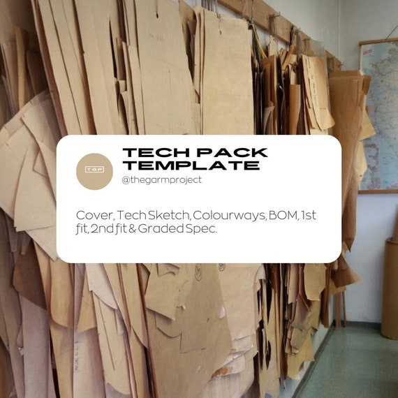 Tech Pack Template - Etsy