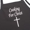 Christian Black Kitchen Apron Cooking for Christ Church Aprons ...