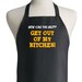 Get Out Of My Kitchen Black Aprons With Funny Sayings Cute | Etsy