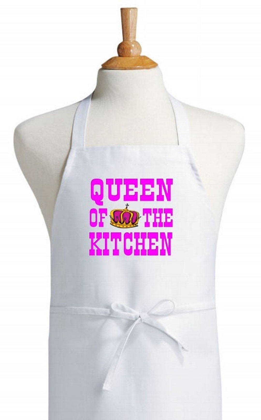 Cooking Apron Queen of the Kitchen White Aprons for Women - Etsy