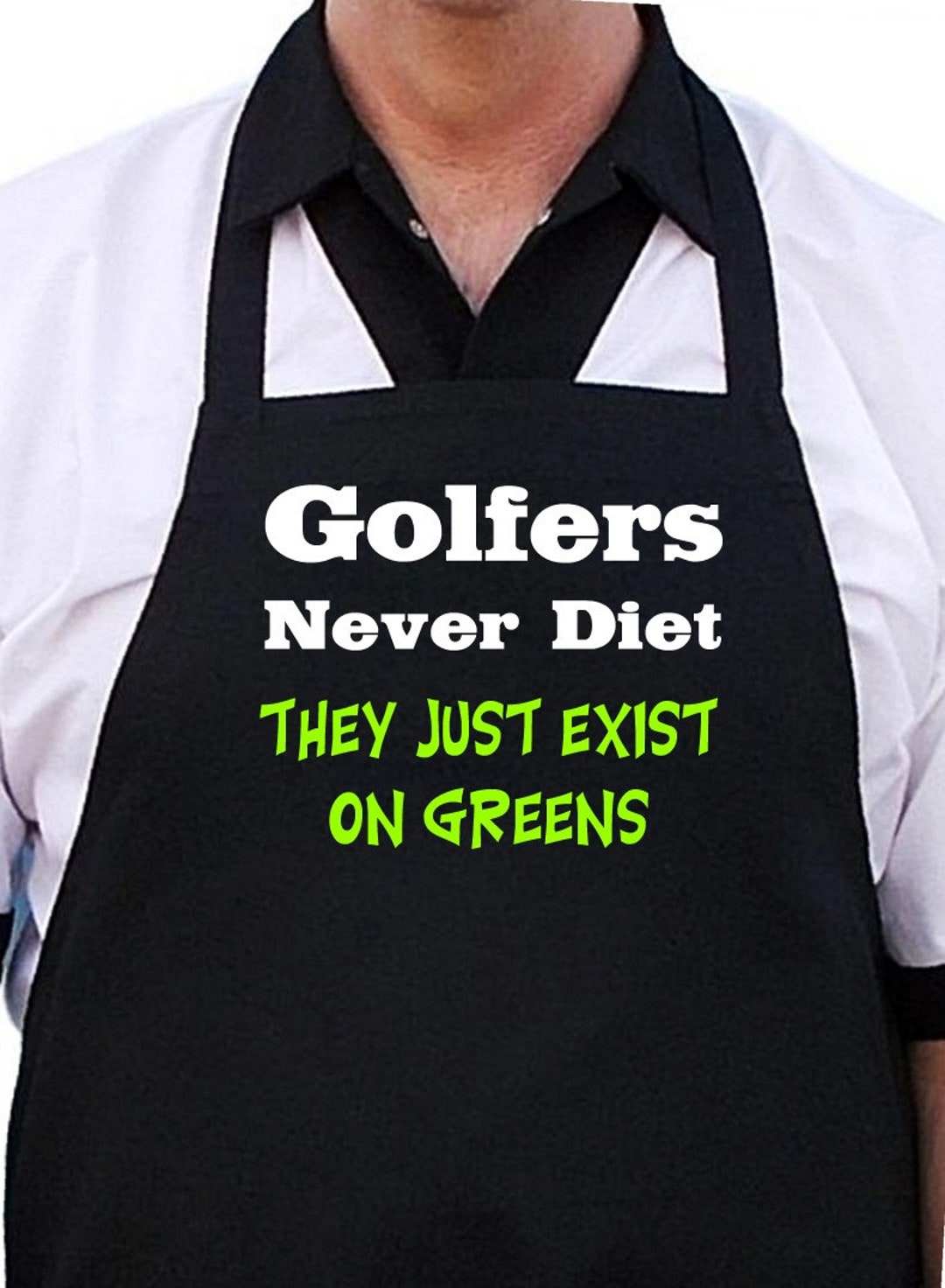 Funny Barbecue Aprons Golfers Never Diet Golfing Gift Idea - Etsy