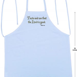 Spiritual Christian Apron Taste and See That the Lord is Good Church ...