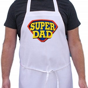 Super Dad Cooking Aprons for Men, Novelty Apron Gift Idea, Chef Apron ...