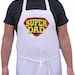 Super Dad Cooking Aprons for Men, Novelty Apron Gift Idea, Chef Apron ...