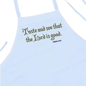 Spiritual Christian Apron Taste and See That the Lord is Good Church ...
