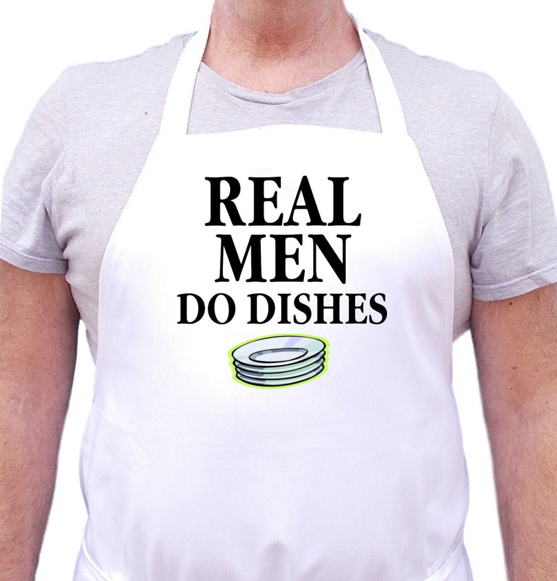 Humorous Cooking Aprons Real Men Do Dishes Novelty Chef Apron - Etsy