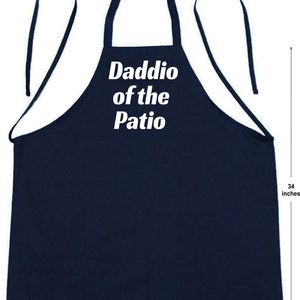 Chef Apron Daddio of the Patio Novelty BBQ Aprons, Kitchen Aprons Men ...