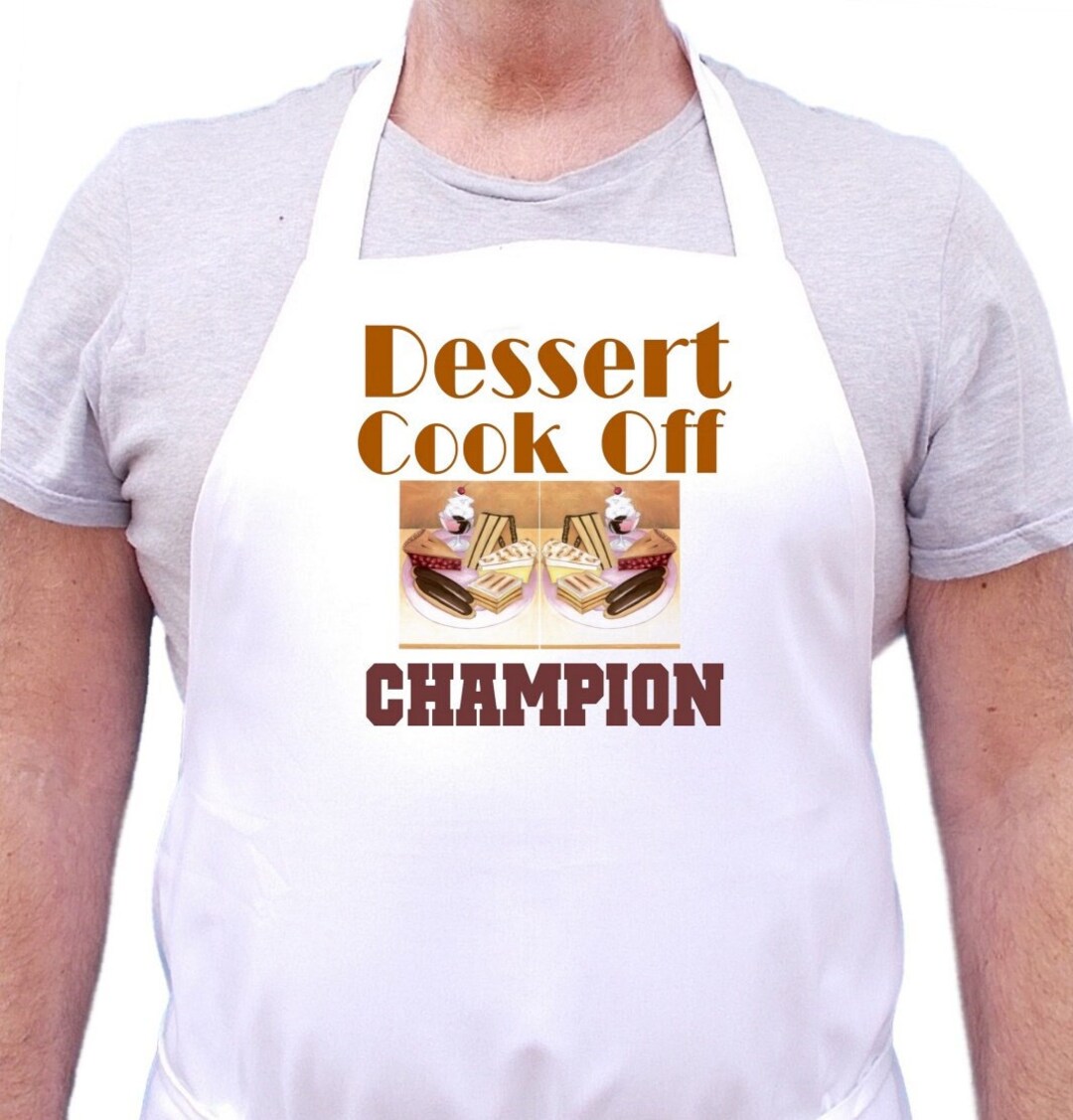 White Bib Apron Dessert Cook off Champion Prize Winning Gift - Etsy