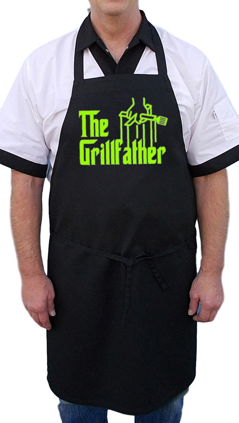 The Grillfather Apron and Chef Hat Set Father's Day BBQ - Etsy