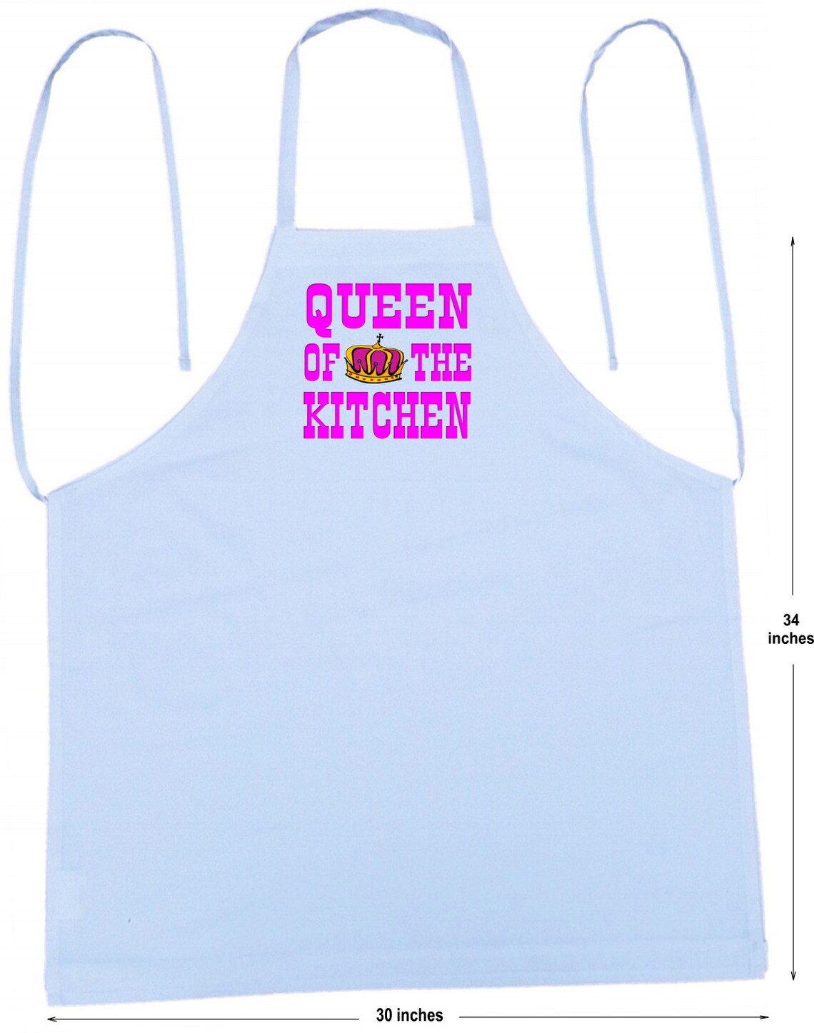 Cooking Apron Queen of the Kitchen White Aprons for Women - Etsy