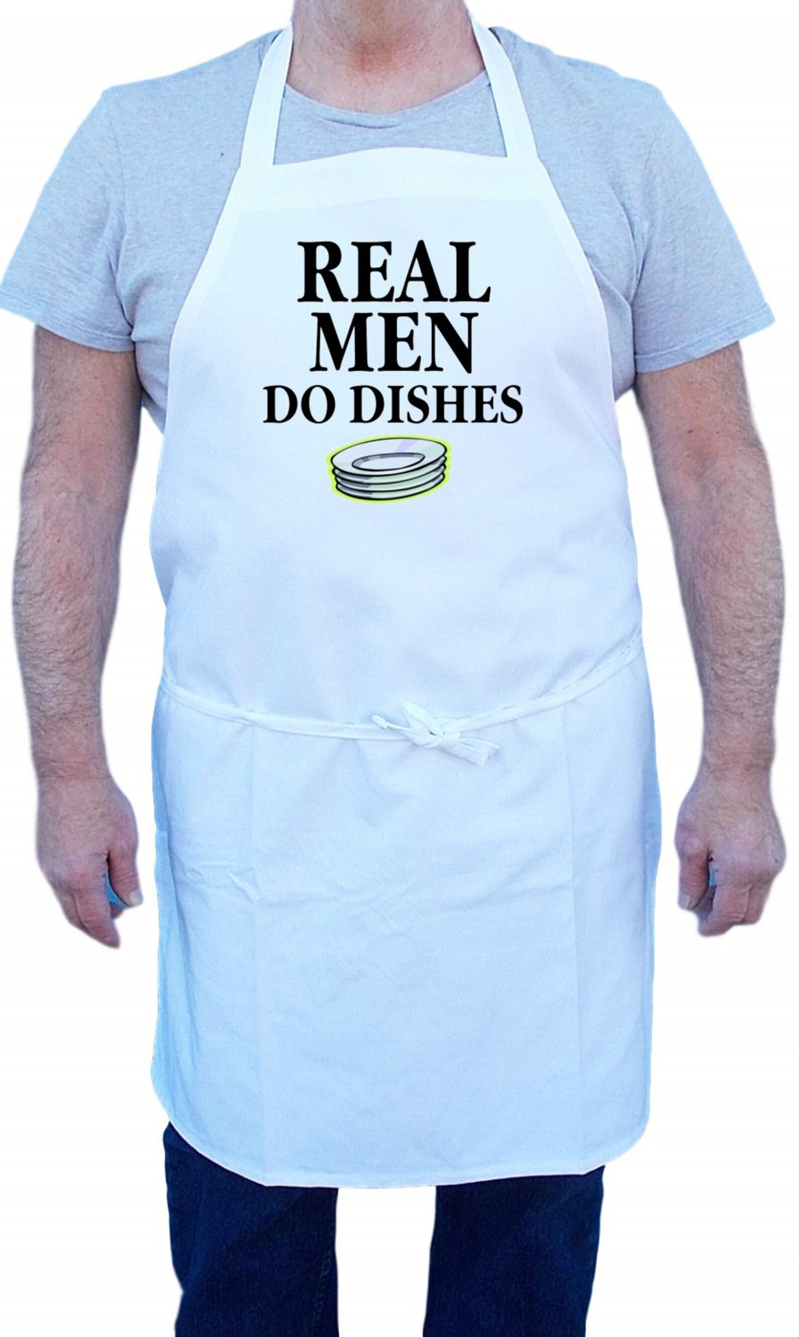 Humorous Cooking Aprons Real Men Do Dishes Novelty Chef Apron - Etsy