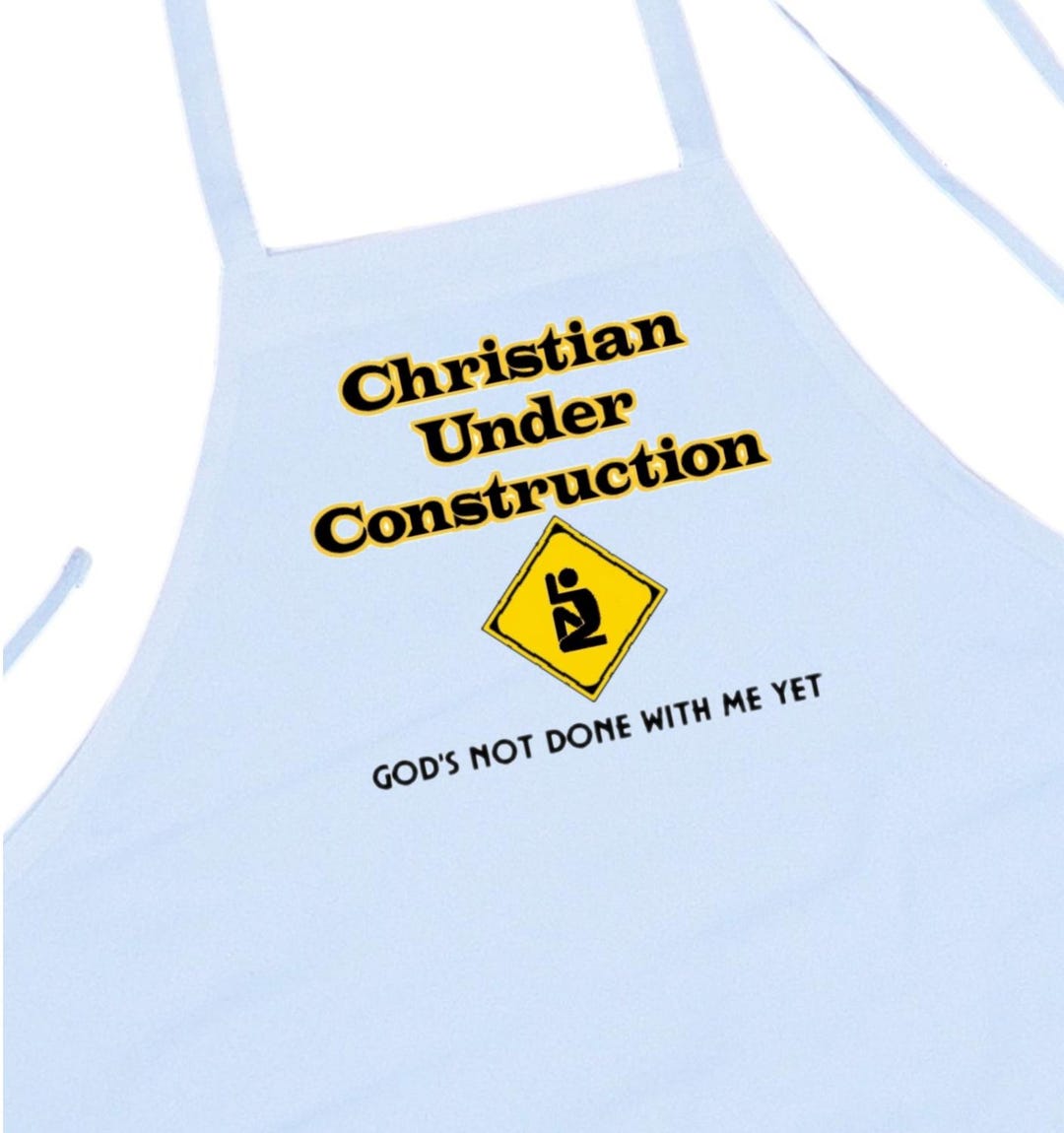 Religious Church Aprons Christian Under Construction Chef Apron ...