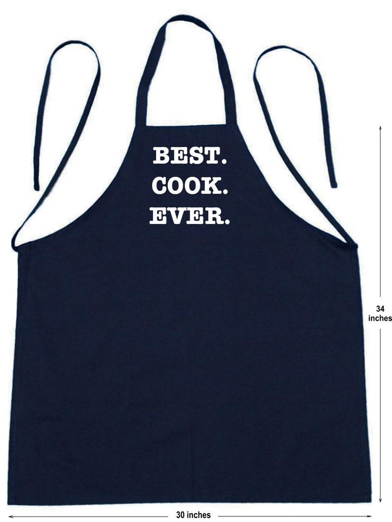 Novelty Chef Apron Best Cook Ever Funny Barbecue Black Aprons - Etsy