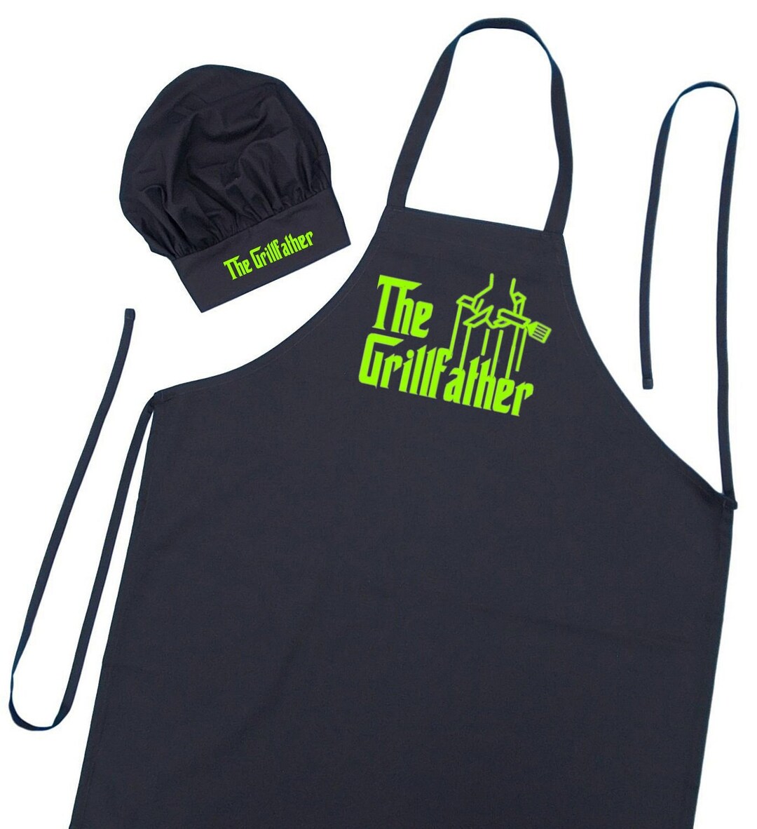 The Grillfather Apron and Chef Hat Set, Father's Day BBQ Gift Ideas for ...