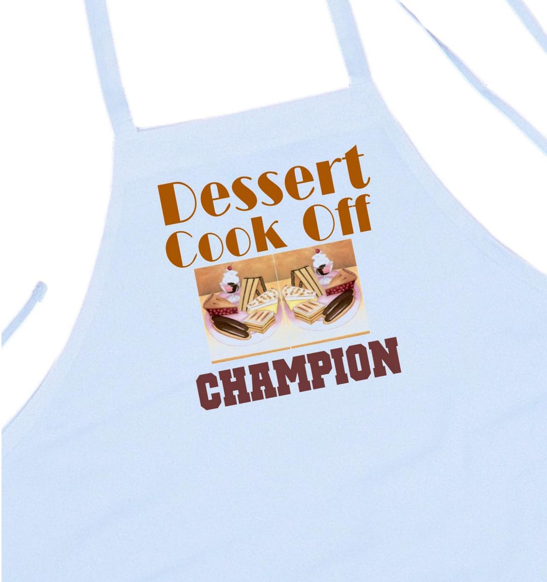 Dessert Cook off Champion Apron Prize Winning Gift, White Baking Aprons ...