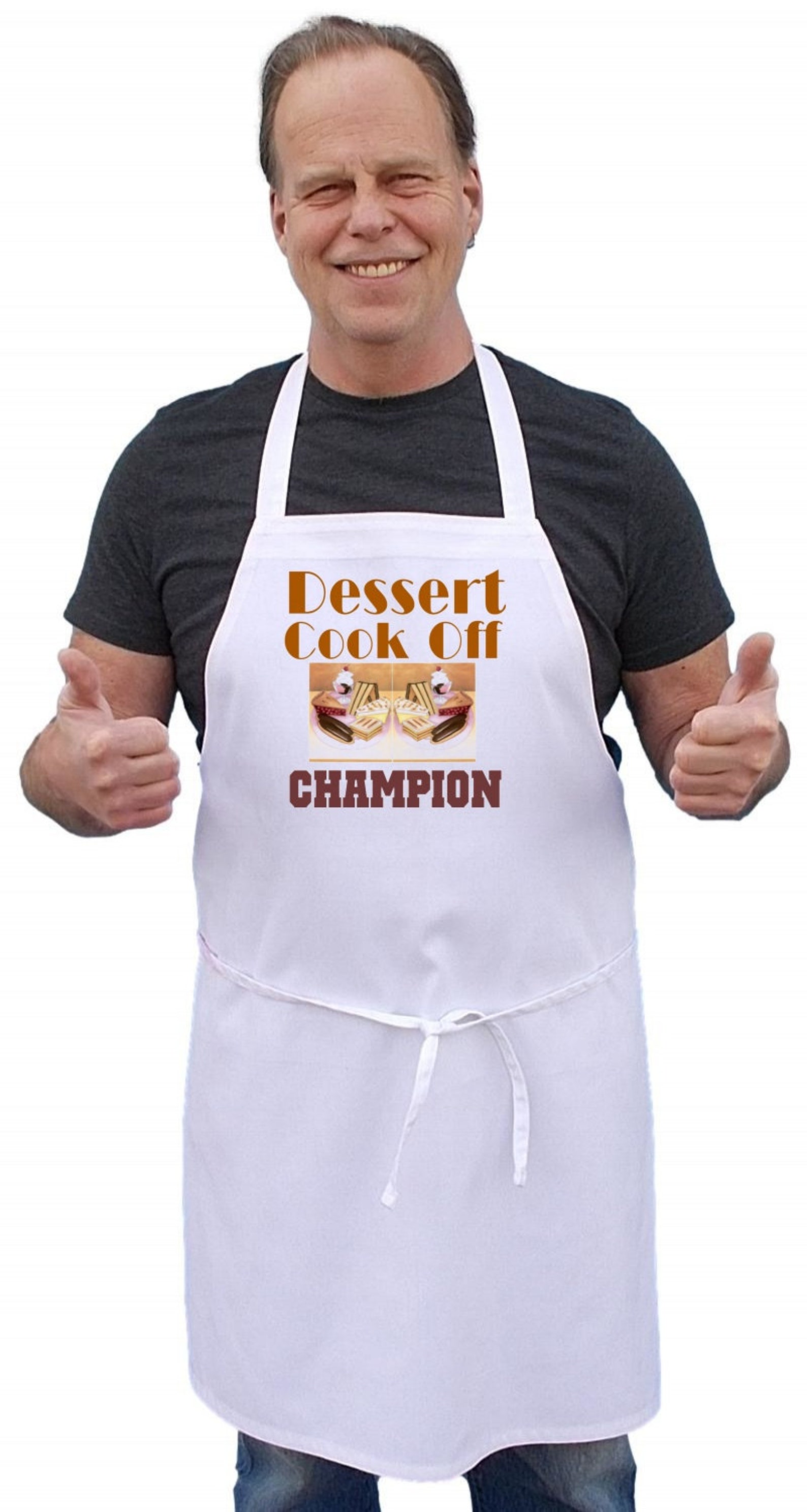 White Bib Apron Dessert Cook off Champion Prize Winning Gift - Etsy