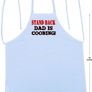 Stand Back Dad is Cooking Funny Aprons for Men Mans Chef - Etsy
