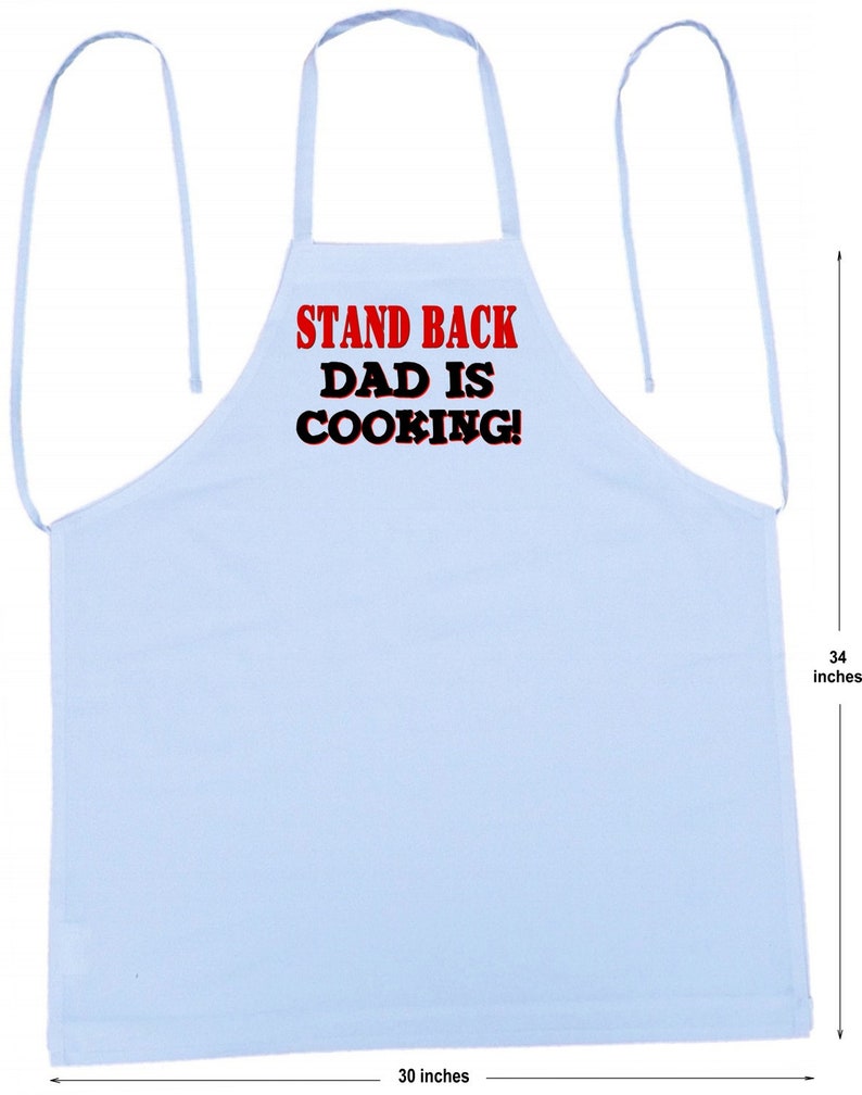 Stand Back Dad is Cooking Funny Aprons for Men Mans Chef - Etsy