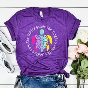 VSCO Girl - Save the Turtles - Graphic Tee - Tri-blend Shirt - Unisex ...