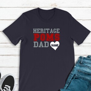 Heritage Poms Dad Shirt - Heritage Poms - Poms Dad Shirt - Dance Dad ...