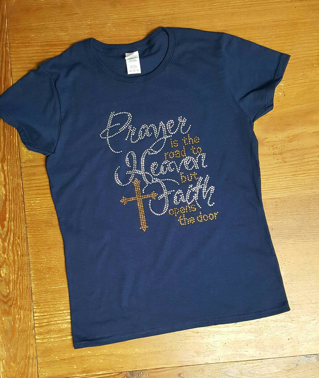 Religious Shirt - Bling Shirt - Cross - Prayer - Heaven - Faith ...
