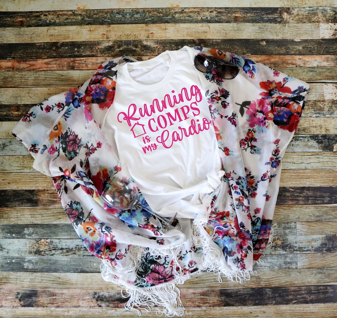 Real Estate Agent Shirt - Running Comps is My Cardio - Ladies Clothing ...