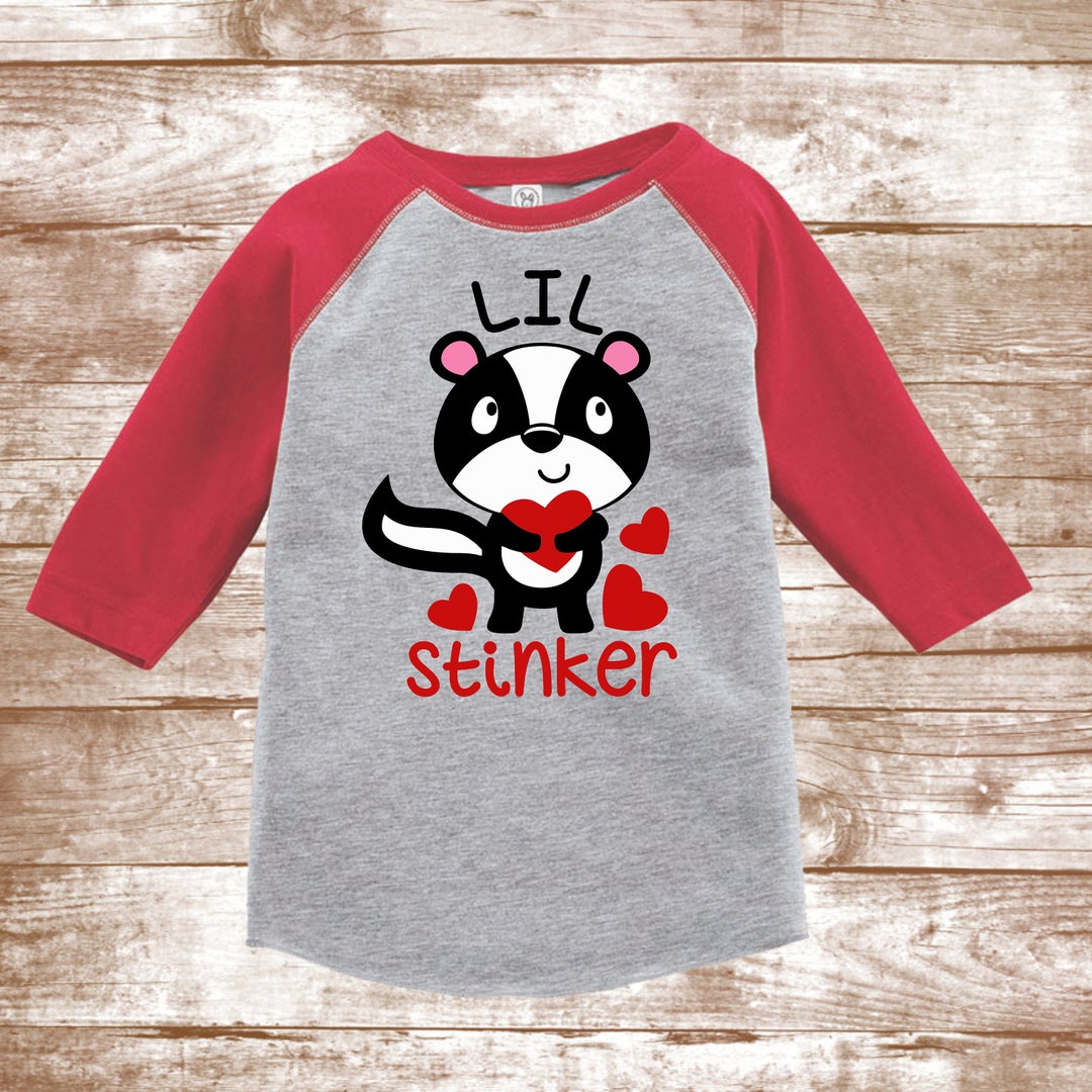 Valentine's Day Shirt - Lil Stinker - Youth Raglan Baseball Tee - Boy's ...