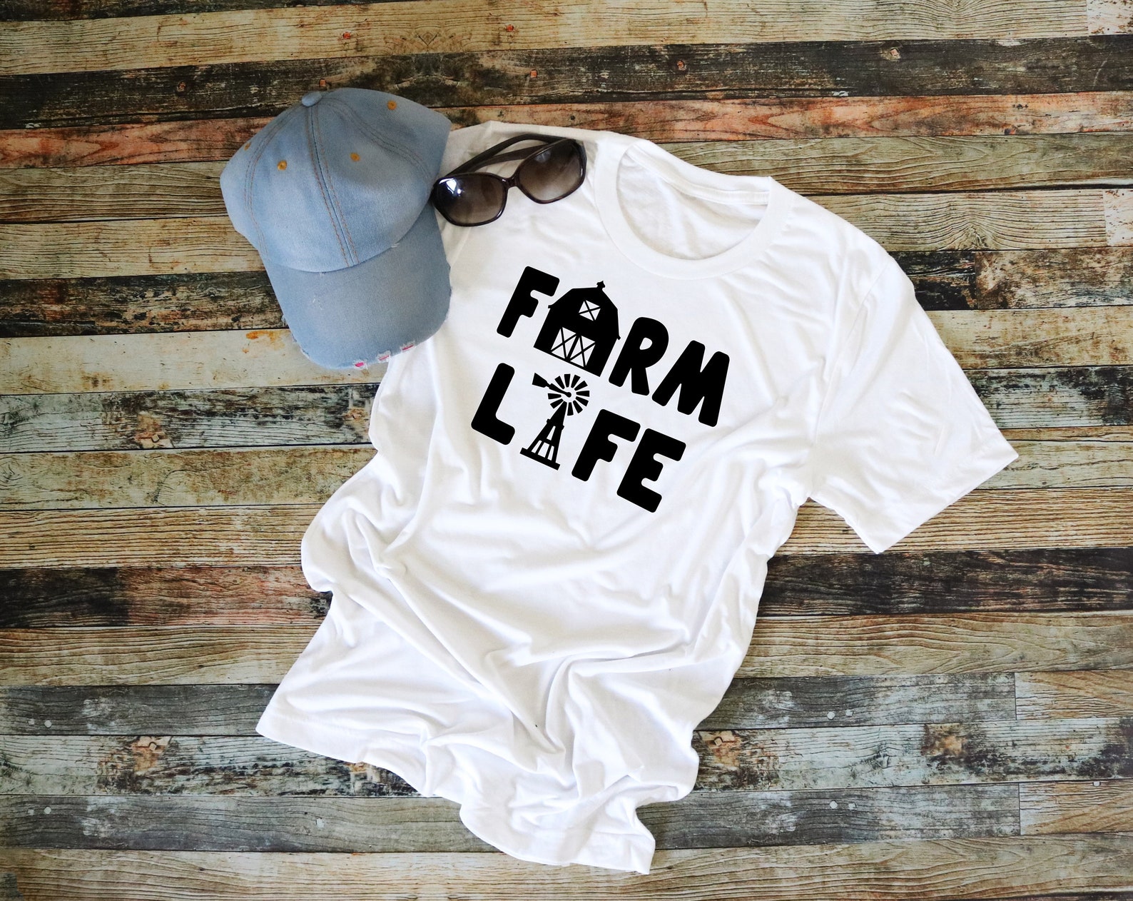 Farming Shirt Farm Life Simple Life Farm Barn Ladies | Etsy